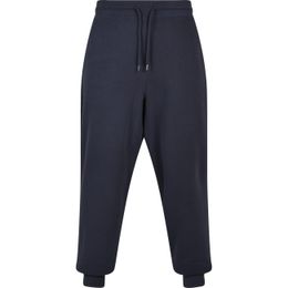 Stoffhose Urban Classics "Urban Classics Herren Basic Sweatpants", Herren, Gr. S, US-Gr&ouml;&szlig;en, midnightnavy, 80% Baumwolle, 20% Polyester, unifarben, normal, Hosen Stoffhose