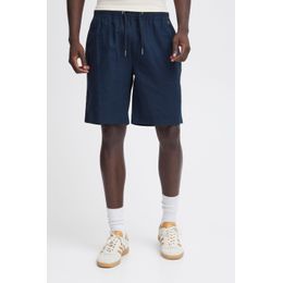 Shorts Blend "BHShorts", Herren, Gr. M, US-Gr&ouml;&szlig;en, blau (marineblaus), 55% Leinen, 45% Baumwolle, unifarben, relaxed fit kniefrei, Hosen Shorts, Casual Shorts aus Leinenmix