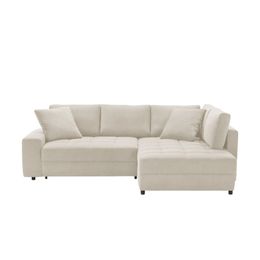 bobb Ecksofa mit pflegeleichtem Bezug Arissa de Luxe beige Ma&szlig;e (cm): B: 268 H: 91 T: 215.0 &raquo; M&ouml;bel Kraft