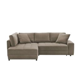 bobb Ecksofa mit pflegeleichtem Bezug Arissa de Luxe grau Ma&szlig;e (cm): B: 268 H: 91 T: 215.0 &raquo; M&ouml;bel Kraft