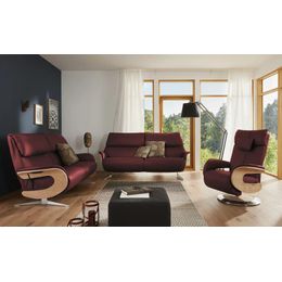 himolla Ledersofa rot Ma&szlig;e (cm): B: 187 H: 106 T: 92.0 &raquo; M&ouml;bel Kraft