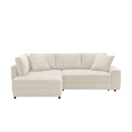bobb Ecksofa mit pflegeleichtem Bezug Arissa de Luxe beige Ma&szlig;e (cm): B: 268 H: 91 T: 215.0 &raquo; M&ouml;bel Kraft
