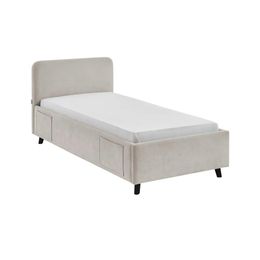 M&ouml;bel Kraft Polsterbett beige Ma&szlig;e (cm): B: 102 H: 90 &raquo; M&ouml;bel Kraft