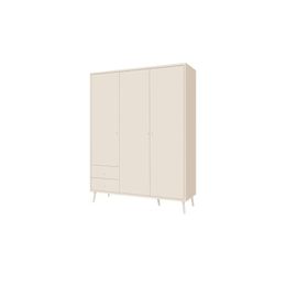 M&ouml;bel Kraft Kleiderschrank beige Ma&szlig;e (cm): B: 154,2 H: 201,7 T: 52.2 &raquo; M&ouml;bel Kraft