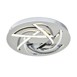 KHG LED-Deckenleuchte 6-flammig chrom silber Ma&szlig;e (cm): H: 7,5 &Oslash;: 40.0 &raquo; M&ouml;bel Kraft