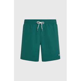 O`Neill Badeshorts O'NEILL "O'NEILL VERT 16'' SWIMSHORTS", Herren, Gr. XXL, N-Gr, botanical heat, Obermaterial: 100% Polyamid, Badehosen Badeshorts, mit seitlichen Eingrifftaschen und Ges&auml;&szlig;tasche, mit elastischem Bund