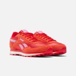 Sneaker Reebok CLASSIC "CLASSIC AZ", M&auml;dchen, Gr. 35, sportrot, playfulpink, chalk, Leder, Synthetik, Textil, Schuhe Sneaker