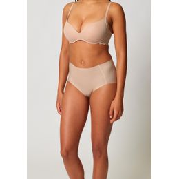 High-Waist-Slip Skiny "Sensation", Damen, Gr. 38, beige, Obermaterial: 56% Polyamid, 44% Elasthan, unifarben, Unterhosen High-Waist-Slip