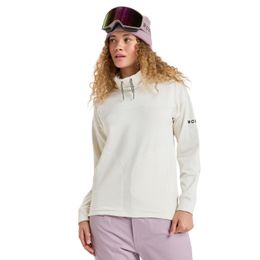 Fleecepullover Roxy "Vertere", Damen, Gr. M, whisper wei&szlig;, Obermaterial: 95% Microfaser, 5% Elasthan;, Sweatshirts Fleecepullover