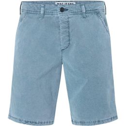 Bermudas MAC "Liam Bermuda", Damen, Gr. 40, N-Gr, blau mirage, Twill, Obermaterial: 62% Lyocell, 35% Baumwolle, 3% Elasthan, Hosen Bermudas, in gewaschener Optik, Twillqualit&auml;t