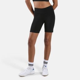 Sweatshorts Reebok "FRIDA SMALL LOGO CYCLE SHORT", Damen, Gr. L, N-Gr, schwarz, Obermaterial: 95% Baumwolle, 5% Elasthan, Hosen Sweatshorts, sportlicher Stil