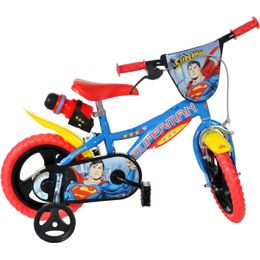 Kinderfahrrad DINO BIKES "Superman 12" Kinderfahrrad 2-4 Jahre" Gr. 21, blau, Fahrr&auml;der, Kinder, 12 Zoll (30,48cm) hinten: 12 Zoll (30,48cm), Kinderfahrrad