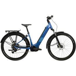 E-Bike KROSS "Influx Hybrid SUV 2.0 16,7Ah / BOSCH 600 Wh 29" blau 9 G&auml;nge 2026" Gr. 41, blau, schwarz, Elektrofahrr&auml;der, 41cm, 29 Zoll (73,66cm), E-Bike, BOSCH PERFORMANCE LINE PX Mittelmotor