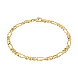 Armband Amor, gelbgoldfarben, Armb&auml;nder, Damen, 21cm, Silber 925 (Sterlingsilber), Armband