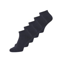 Jack & Jones Kurzsocken JACK & JONES "JACDONGO SOCKS 5 PACK NOOS", Herren, blau (navy blazer), Baumwollmischung, uni, Socken Kurzsocken
