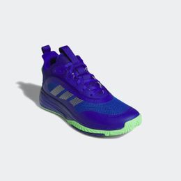 Basketballschuh adidas Performance "OWNTHEGAME 3.0", Herren, Gr. 44, silber (lucid blau, silber metallic, lime burst), Synthetik, Textil, Schuhe Basketballschuh
