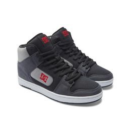 Sneaker DC Shoes "Manteca 4 Hi Zero Waste", Herren, Gr. 7,5(40), rot (schwarz, rot, grau), Obermaterial:Obermaterial: Leder (Kuh) / Futter: Textil / Au&szlig;ensohle: Gummi;, Schuhe Sneaker