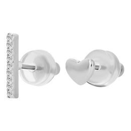 Adelia&acute;s Paar Ohrstecker ADELIA&acute;S "Damen Ohrringe &iquest; Ohrstecker aus 925 Silber mit Zirkonia", silber, Ohrringe, Damen, Silber 925 (Sterlingsilber), Paar Ohrstecker