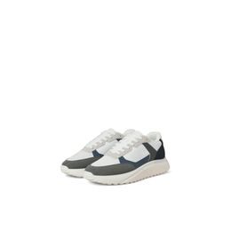Jack & Jones Sneaker JACK & JONES "JFWASPIRE", Herren, Gr. 46, wei&szlig;, Synthetik, Schuhe Sneaker, Plateausneaker, Schn&uuml;rschuh, Freizeitsneaker mit leichter Laufsohle