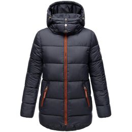 Winterjacke Navahoo "Wattew&ouml;lkchen", Damen, Gr. S (36), blau (navy), Obermaterial: 100% Polyester. Futter: 100% Polyester. &Auml;rmelfutter: 100% Polyester. Wattierung: 100% Polyester, Basic, gerade Po-bedeckend, verstellbar elastischer Bund mit Rei&szlig;verschluss, Jacken Winterjacke, Modische Damen Steppjacke mit kontrastfarbenen Details