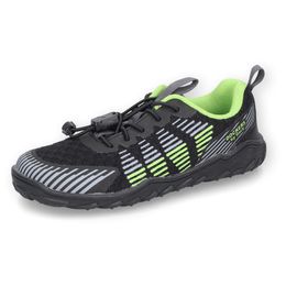 Sneaker Dockers by Gerli, M&auml;dchen, Gr. 34, schwarz (schwarz, grau, neon), Textil, Schuhe Sneaker, Sportschuh, Schn&uuml;rschuh, Freizeitschuh mit gepolsterter Innensohle
