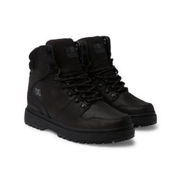 Stiefel DC Shoes "Peary Tr", Herren, Gr. 9(42), schwarz (schwarz, schwarz), Obermaterial:Obermaterial: Leder (Kuh) / Futter: Textil / Au&szlig;ensohle: Gummi;, Schuhe Stiefel