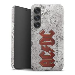 DeinDesign Galaxy S25 Handy Premium Case Smartphone Handyh&uuml;lle Schutzh&uuml;lle matt Logo Acdc Merchandise Premium Case