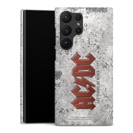 DeinDesign Galaxy S23 Ultra Handy Premium Case Smartphone Handyh&uuml;lle Schutzh&uuml;lle matt Logo Acdc Merchandise Premium Case
