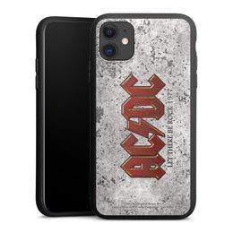 DeinDesign iPhone 11 Handy Premium Silikon H&uuml;lle Handyh&uuml;lle schwarz Case Logo Acdc Merchandise Silikon Premium Case