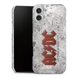 DeinDesign iPhone 16 Plus Handy Premium Case Smartphone Handyh&uuml;lle Schutzh&uuml;lle matt Logo Acdc Merchandise Premium Case