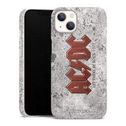 DeinDesign iPhone 13 Handy Premium Case Smartphone Handyh&uuml;lle Schutzh&uuml;lle matt Logo Acdc Merchandise Premium Case