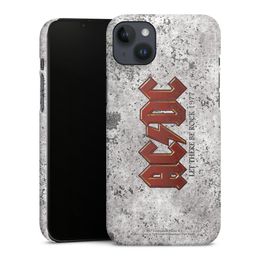 DeinDesign iPhone 14 Plus Handy Premium Case Smartphone Handyh&uuml;lle Schutzh&uuml;lle gl&auml;nzend Logo Acdc Merchandise Premium Case