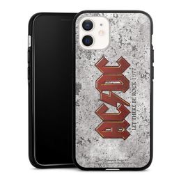 DeinDesign iPhone 12 mini Handy Silikon H&uuml;lle Case schwarz Handyh&uuml;lle Logo Acdc Merchandise