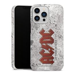 DeinDesign iPhone 13 Pro Handy Premium Case Smartphone Handyh&uuml;lle Schutzh&uuml;lle matt Logo Acdc Merchandise Premium Case