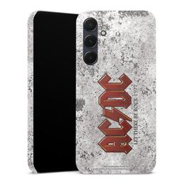 DeinDesign Galaxy A55 5G Handy Premium Case Smartphone Handyh&uuml;lle Schutzh&uuml;lle matt Logo Acdc Merchandise Premium Case