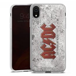 DeinDesign iPhone Xr Handy Silikon H&uuml;lle Case transparent Handyh&uuml;lle Logo Acdc Merchandise Silikon Case