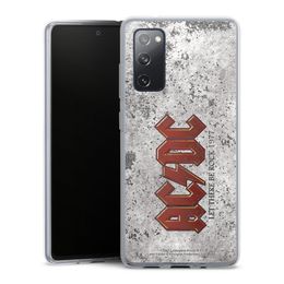 DeinDesign Galaxy S20 FE 5G Handy Silikon H&uuml;lle Case transparent Handyh&uuml;lle Merchandise Acdc Logo Silikon Case