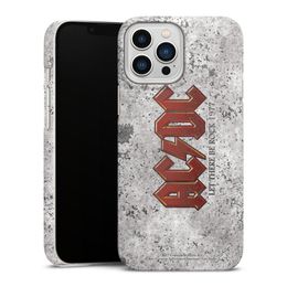 DeinDesign iPhone 13 Pro Max Handy Premium Case Smartphone Handyh&uuml;lle Schutzh&uuml;lle matt Logo Acdc Merchandise Premium Case