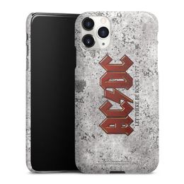 DeinDesign iPhone 11 Pro Max Handy Premium Case Smartphone Handyh&uuml;lle Schutzh&uuml;lle gl&auml;nzend Logo Acdc Merchandise Premium Case