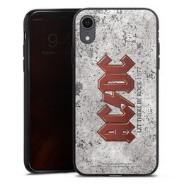 DeinDesign iPhone Xr Handy Silikon H&uuml;lle Case schwarz Handyh&uuml;lle Logo Acdc Merchandise