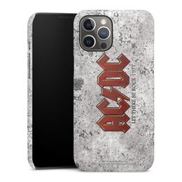 DeinDesign iPhone 12 Pro Max Handy Premium Case Smartphone Handyh&uuml;lle Schutzh&uuml;lle matt Logo Acdc Merchandise Premium Case