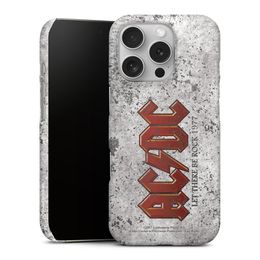 DeinDesign iPhone 16 Pro Handy Premium Case Smartphone Handyh&uuml;lle Schutzh&uuml;lle matt Logo Acdc Merchandise Premium Case