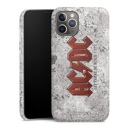 DeinDesign iPhone 12 Pro Handy Premium Case Smartphone Handyh&uuml;lle Schutzh&uuml;lle gl&auml;nzend Logo Acdc Merchandise Premium Case