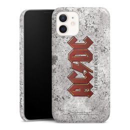 DeinDesign iPhone 12 Handy Premium Case Smartphone Handyh&uuml;lle Schutzh&uuml;lle gl&auml;nzend Logo Acdc Merchandise Premium Case