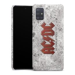 DeinDesign Galaxy A51 Handy Premium Case Smartphone Handyh&uuml;lle Schutzh&uuml;lle gl&auml;nzend Logo Acdc Merchandise Premium Case