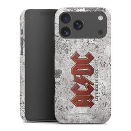 DeinDesign iPhone 17 Pro Max Handy Premium Case Smartphone Handyh&uuml;lle Schutzh&uuml;lle gl&auml;nzend Logo Acdc Merchandise Premium Case