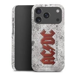 DeinDesign iPhone 17 Pro Handy Premium Case Smartphone Handyh&uuml;lle Schutzh&uuml;lle gl&auml;nzend Logo Acdc Merchandise Premium Case