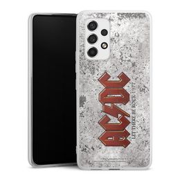 DeinDesign Galaxy A53 5G Handy Silikon H&uuml;lle Case transparent Handyh&uuml;lle Logo Acdc Merchandise Silikon Case