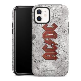DeinDesign iPhone 12 mini Handy Panzer Handyh&uuml;lle robuste Outdoor H&uuml;lle Schutzh&uuml;lle matt Logo Acdc Merchandise Tough Case