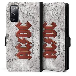 DeinDesign Galaxy S20 Handy Klapph&uuml;lle Handyh&uuml;lle aus Kunst Leder schwarz Flip Case Logo Acdc Merchandise Sideflip mit Lasche